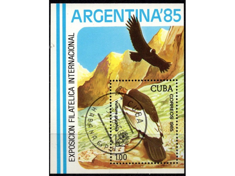 Cuba 1985. Blok br. 90, Fauna