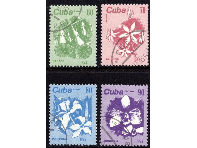 Cuba 1983. Komplet serija, Flora