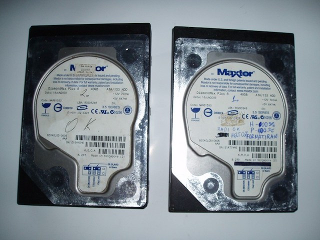 2x Maxtor ata hdd 40gb