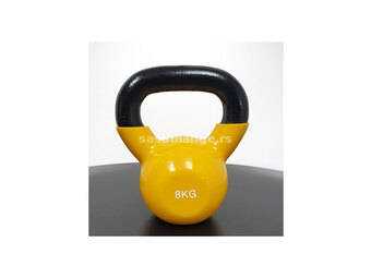 Ring Teg Kettlebell 8kg metal+vinyl RX DB2174-8-yellow