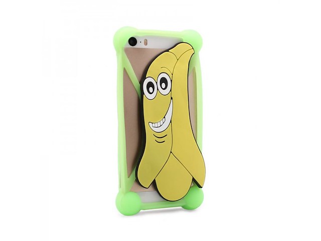 Maskica univerzalna gumena za mobilni telefon 4.5-5.0` Fruit type 8 zelena