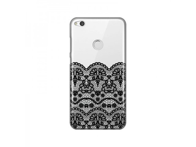 Maskica Silikonska Print Skin Za Huawei Honor 8 Lite/P8 Lite 2017/P9 Lite 2017 Black Lace