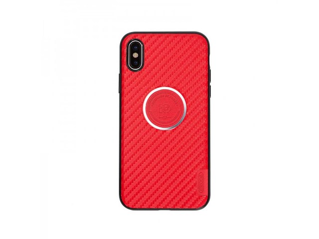 Maskica Remax Proda Carbon Fiber za iPhone X crvena