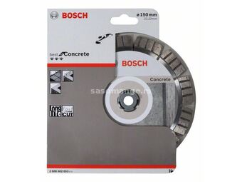 Dijamantska rezna ploča Best for Concrete Bosch 2608602653, 150 x 22,23 x 2,4 x 12 mm