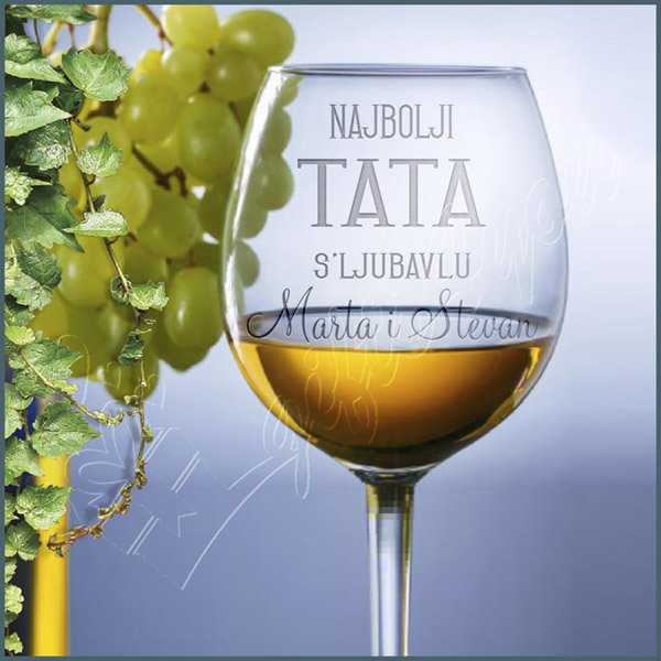 Najbolji tata čaša za vino