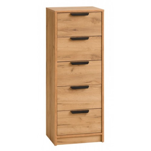 Komoda 5 fioke Georgia hrast
