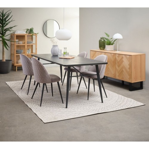 Vitrina geogor 2 vrata hrast