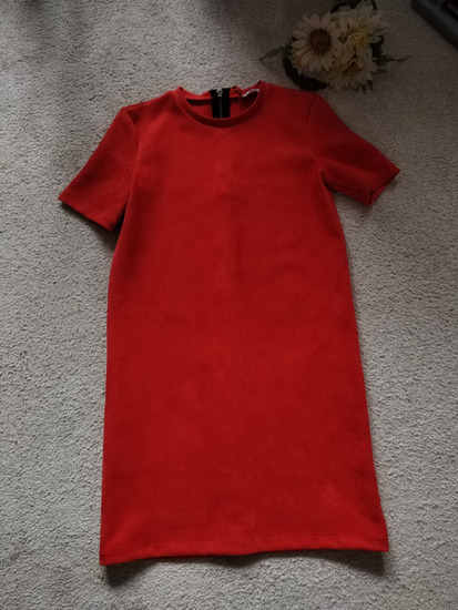 ZARA crvenonarandžasta haljina