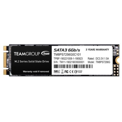 TeamGroup M.2 2280 256GB MS30 NGFF SSD SATA3 500/400MB/s TM8PS7256G0C101