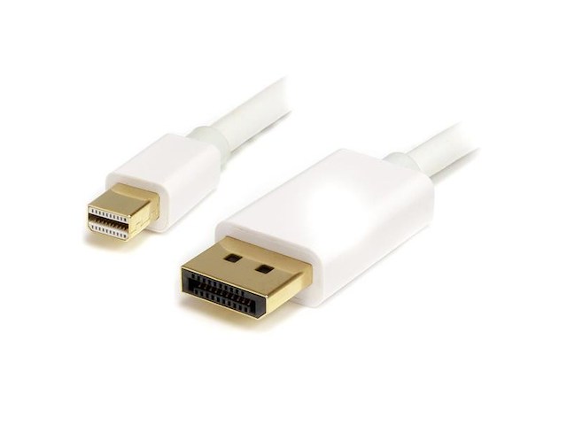 Kabl mini DisplayPort muški-DisplayPort muški 1.8m beli