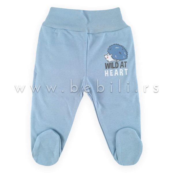 MyBaby Pamučne pantalonice za bebe Ježić