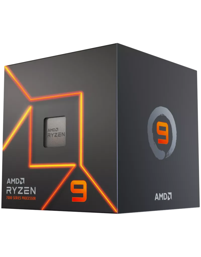 AMD Ryzen 9 7900 AM5 Processor PIB with Wraith Prism Cooler and Radeon...