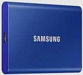 Samsung - Portable SSD 2TB, T7, USB 3.2 Gen.2 (10Gbps), [Sequential Read/Write : Up to 1,050MB/sec /Up to 1,000 MB/sec], Blue