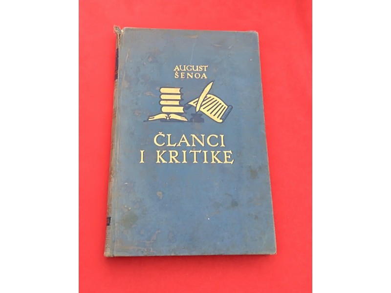 Članci i kritike August Šenoa iz 1935 god