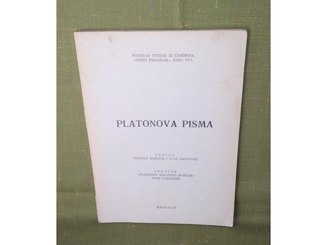 PLATONOVA PISMA