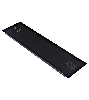 19" Slepi panel 3HU, montaža snap-in, metalni, RAL9005, crni