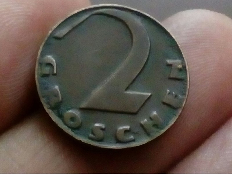 Austrija, 2 grosa 1928