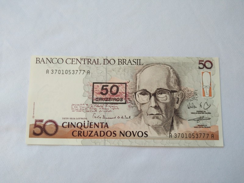 Brazil 50 cruzados novih,1988 god.UNC