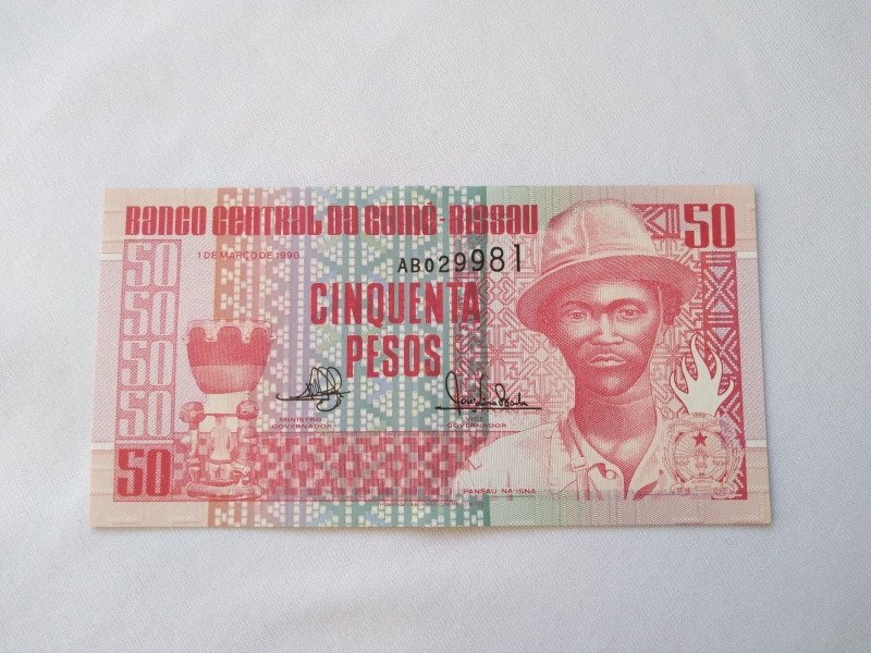 Gvineja Bisao 50 pesos,1990 god.aUNC