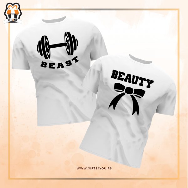 Majica za parove - Beast and beauty