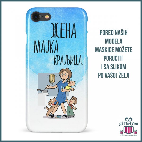 Žena majka kraljica maska za telefon