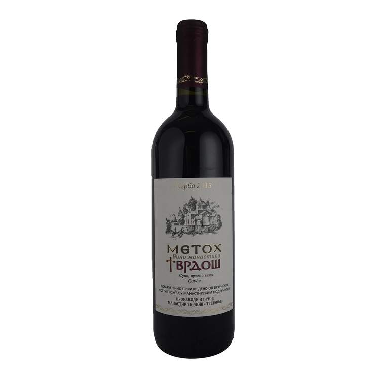 Metox vino manastira Tvrdoš suvo crveno vino 0,75l