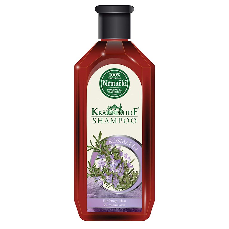 Krauterhof šampon iris krauterhof ruzmarin za masnu kosu 750ml krauterhof