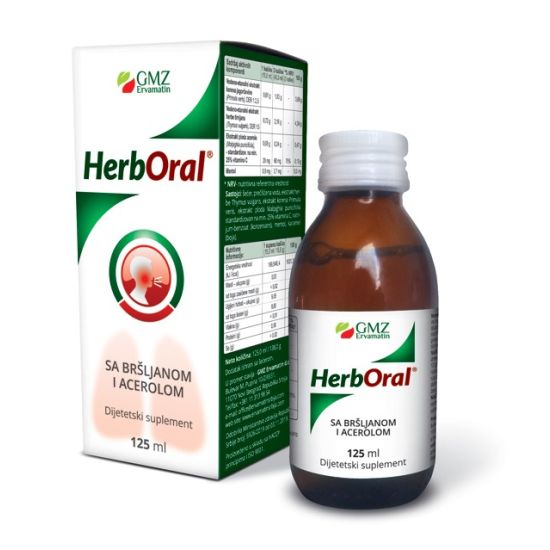 HerbOral sa bršljanjom i acerolom 125 ml