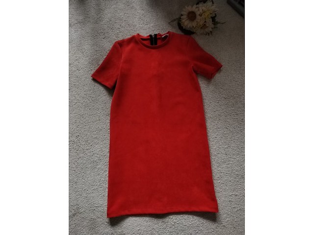 ZARA crvenonarandžasta haljina