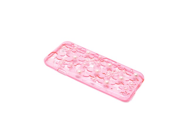 Futrola silikon Flower Pearl za Iphone 6/6S roze