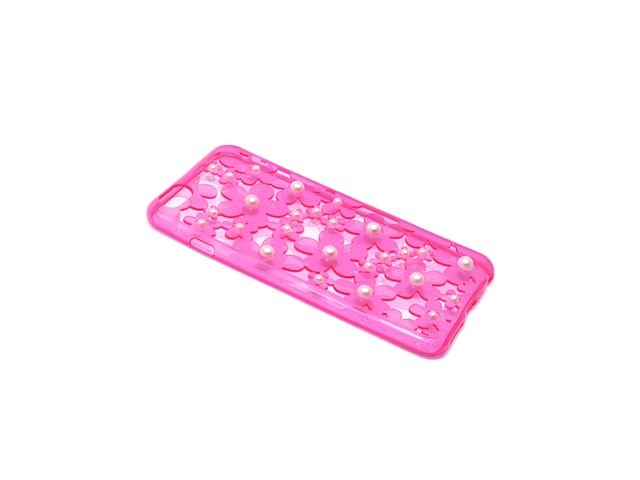 Futrola silikon Flower Pearl za Iphone 6 PLUS pink