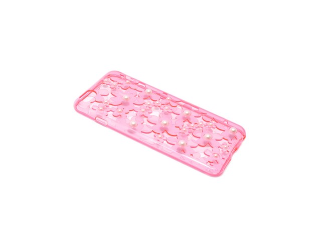 Futrola silikon Flower Pearl za Iphone 6 PLUS roze