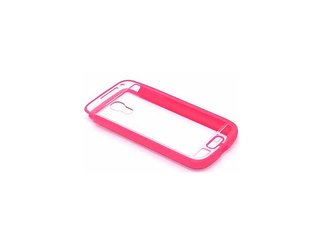 Futrola TRANSPARENT za Samsung I9500/I9505 Galaxy S4 roze