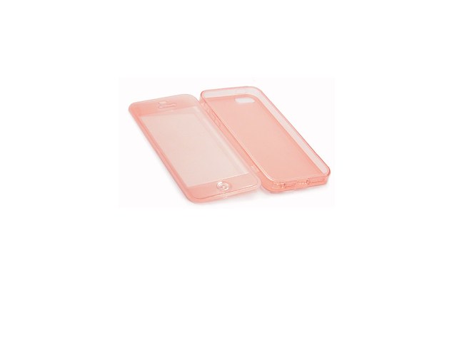 Futrola SILIKON NA PREKLOP za Iphone 5G/5S/SE roze