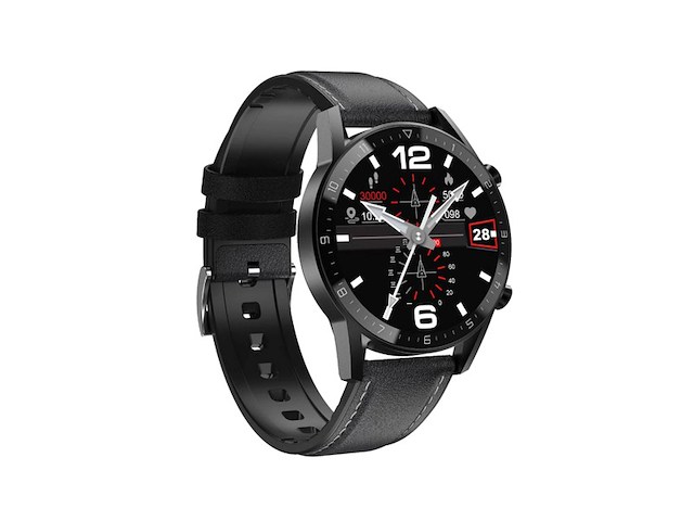 Smart Watch DT92 crni (kozna narukvica)