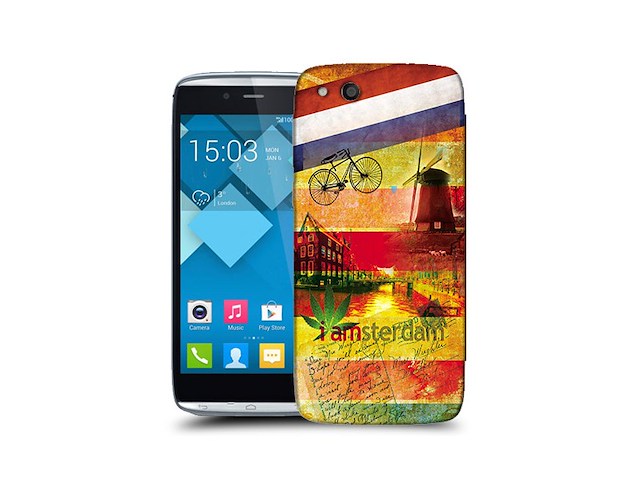 Futrola DURABLE PRINT za Alcatel OT-6032 Idol Alpha M0005