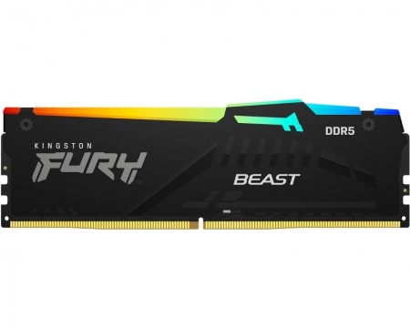 8GB KINGSTON DIMM DDR5 5200MTs KF552C40BBA-8 Fury Beast RGB black