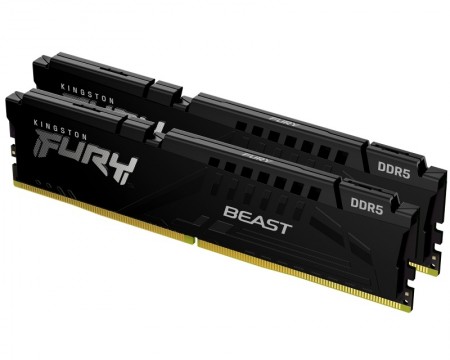 64GB KINGSTON DIMM DDR5 (2x32GB kit) 5600MTs KF556C40BBK2-64 Fury Beast black