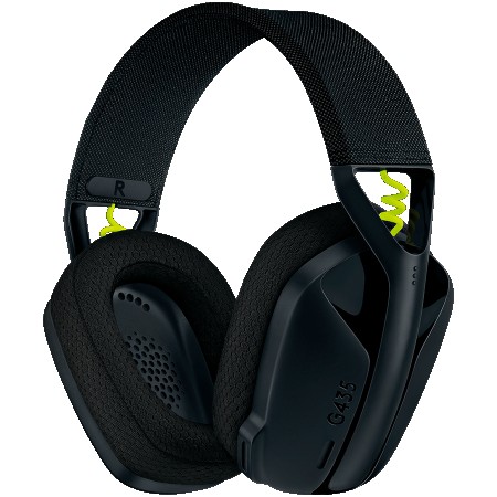 Logitech G435 Lightspeed Wireless Gaming Headset, Black