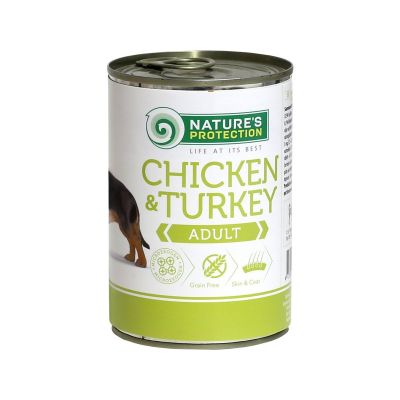 Nature's Protection Dog Adult Piletina i Ćuretina Konzerva 400g