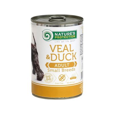 Nature's Protection Dog Small Adult Teletina i Pačetina Konzerva 400g