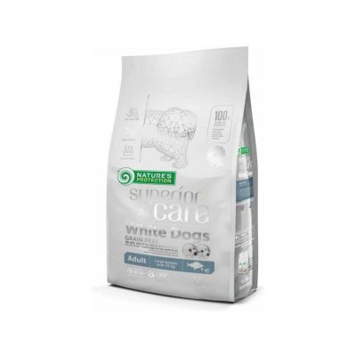 Nature's Protection White Dogs Grain Free Adult Large Bela Riba 10kg