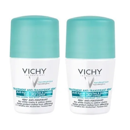 Vichy deo roll-on anti-transpirant duo pack