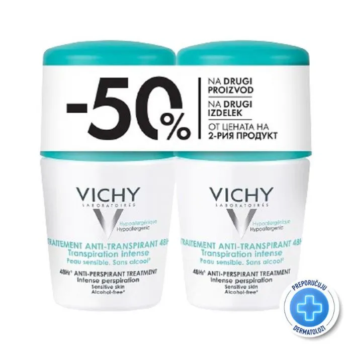 Vichy deo roll-on anti-transpirant duo pack