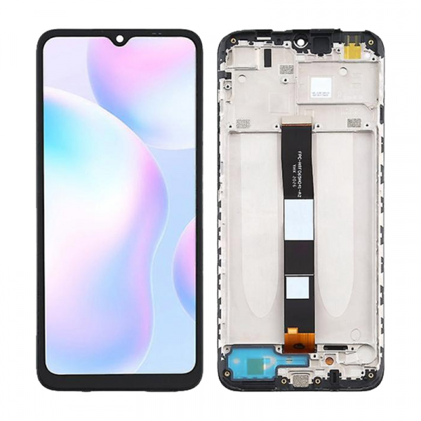 LCD za Xiaomi Redmi 9C/9A + touch screen crni SA OKVIROM CRNI