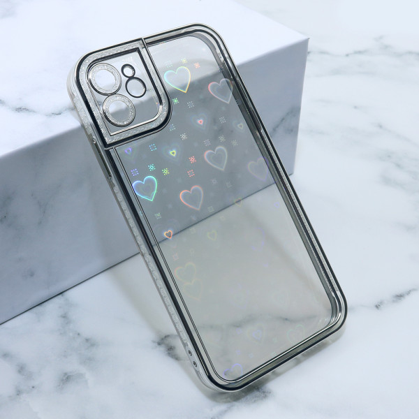 Futrola Heart IMD za iPhone 11 6.1 srebrna