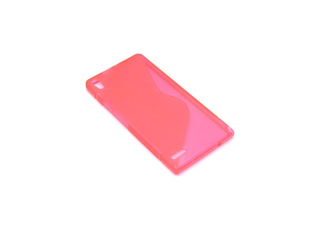 Futrola PVC S-SHAPE za Huawei P6 Ascend roze