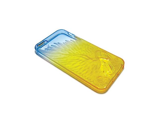 Futrola silikon ANGEL DUAL COLOR za Iphone 5G/5S/SE narandzasta