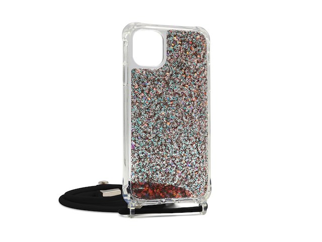 Futrola Shiny with strap za Iphone 11 Pro MAX crna