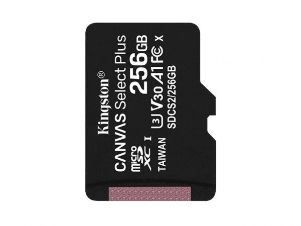 Kingston microSD 256GB 100MBs, 85MBs